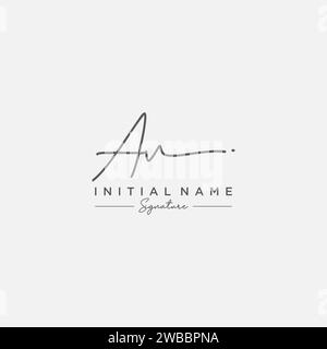 AV Signature Logo Template Vector Stock Vector Image & Art - Alamy