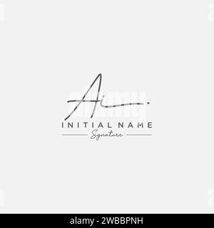 AI Signature Logo Template Vector Stock Vector Image & Art - Alamy