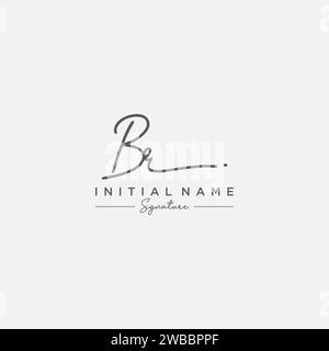 BR Signature Logo Template Vector Stock Vector Image & Art - Alamy