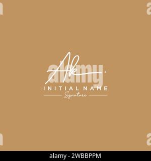 AK Signature Logo Template Vector Stock Vector Image & Art - Alamy