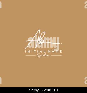 AB Signature Logo Template Vector Stock Vector Image & Art - Alamy