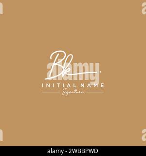 BK Signature Logo Template Vector Stock Vector Image & Art - Alamy