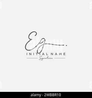 EG Signature Logo Template Vector Stock Vector Image & Art - Alamy