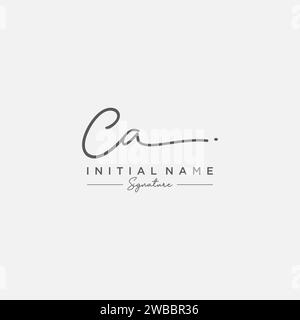 CA Signature Logo Template Vector Stock Vector Image & Art - Alamy