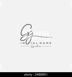 GG Signature Logo Template Vector Stock Vector Image & Art - Alamy