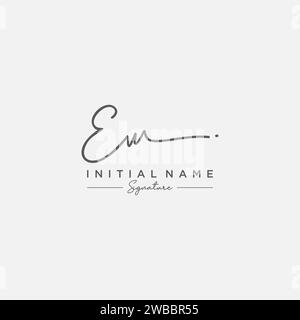 EW Signature Logo Template Vector Stock Vector Image & Art - Alamy