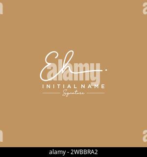 EH Signature Logo Template Vector Stock Vector Image & Art - Alamy