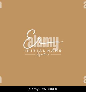 ER Signature Logo Template Vector Stock Vector Image & Art - Alamy