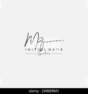 MQ Signature Logo Template Vector Stock Vector Image & Art - Alamy