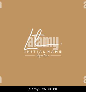 LT Signature Logo Template Vector Stock Vector Image & Art - Alamy