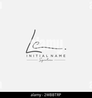 LC Signature Logo Template Vector Stock Vector Image & Art - Alamy
