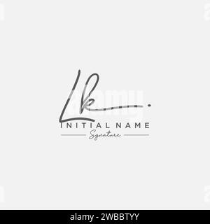LK Signature Logo Template Vector Stock Vector Image & Art - Alamy