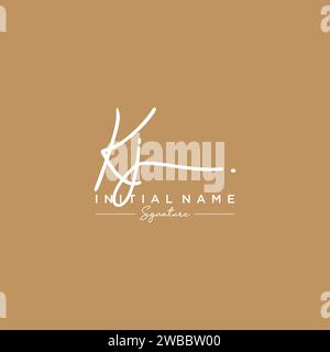 KJ Letter Signature Logo Template elegant design logo Sign Symbol ...