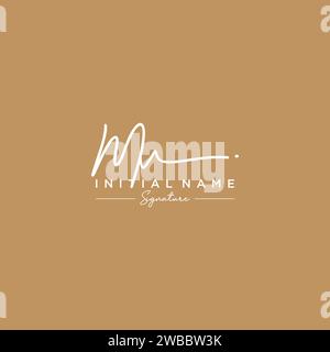 MV Signature Logo Template Vector Stock Vector Image & Art - Alamy