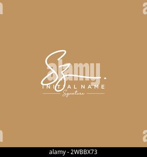 SZ Signature Logo Template Vector Stock Vector Image & Art - Alamy