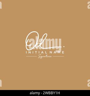 OD Signature Logo Template Vector Stock Vector Image & Art - Alamy