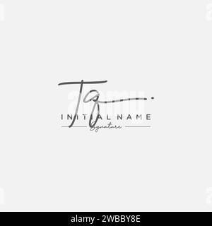 TQ Signature Logo Template Vector Stock Vector Image & Art - Alamy
