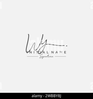WY Signature Logo Template Vector Stock Vector Image & Art - Alamy