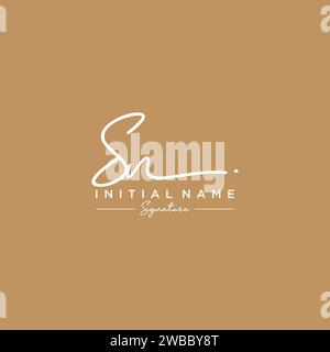 SN Signature Logo Template Vector Stock Vector Image & Art - Alamy