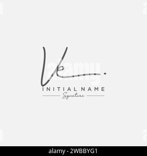 VE Signature Logo Template Vector Stock Vector Image & Art - Alamy