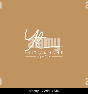 YT Signature Logo Template Vector Stock Vector Image & Art - Alamy
