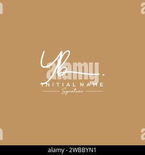 YB Signature Logo Template Vector Stock Vector Image & Art - Alamy