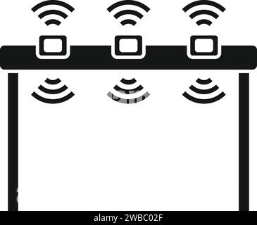 Care arch sensor icon simple vector. Safe driver. System control Stock ...