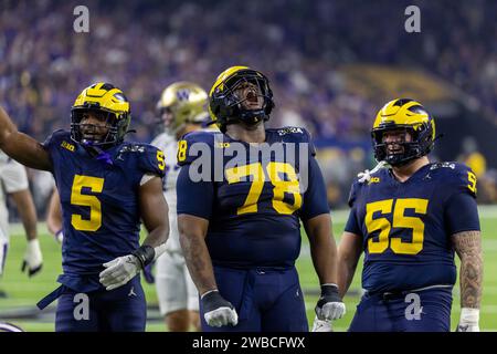 Michigan defensive lineman Kenneth Grant (DL12) poses for a portrait at ...