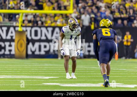 Michigan wide receiver Cornelius Johnson runs a drill at the NFL ...