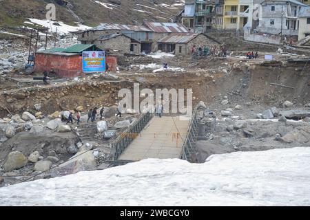 Damaged buildings in Kedarnath disaster June 2013. In June 2013, a ...