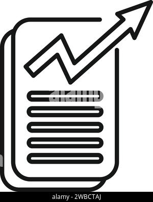 Customer papers icon. Outline customer papers vector icon color flat ...