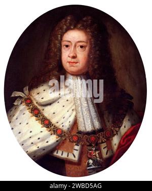 Portrait of George I of Great Britain (1660-1727). circa 1714-1727 ...
