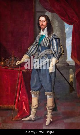 Charles I. Portrait of King Charles I of England by Daniel Mijtens, oil ...