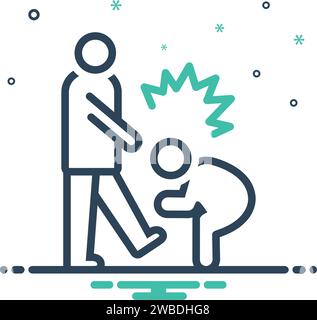 Icon for Abusive,outrageous Stock Vector Image & Art - Alamy