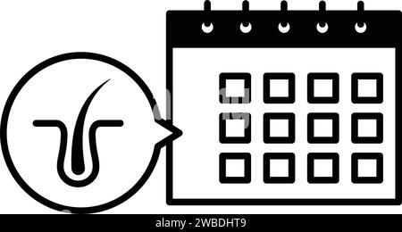 AGA (thinning hair treatment) appointment icon, image of AGA Stock ...