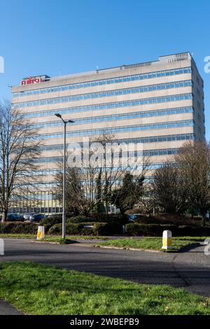 10th January 2024. Fujitsu UK Headquarters office building in Bracknell ...