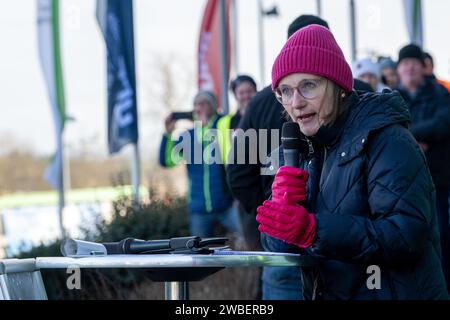 Bamberg, Germany. 08th Jan, 2024. Member of the Bundestag Lisa Badum ...