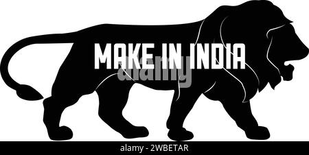 Make in India Vector icon , Make in India lion symbol , lion symbol ...