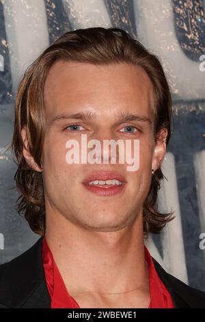 Finn Bennett at the Los Angeles premiere of A24's 'Warfare' held at the DGA Theater in Los ...