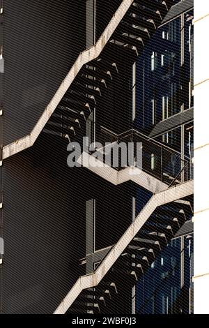 Emergency stairs on the facade of a building Stock Photo - Alamy