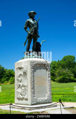 Minute Man statue, Minute Man National Historical Park, Massachusetts ...