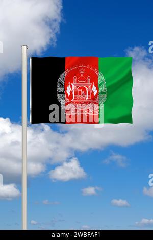 National flag of the Islamic Republic of Afghanistan Stock Photo - Alamy