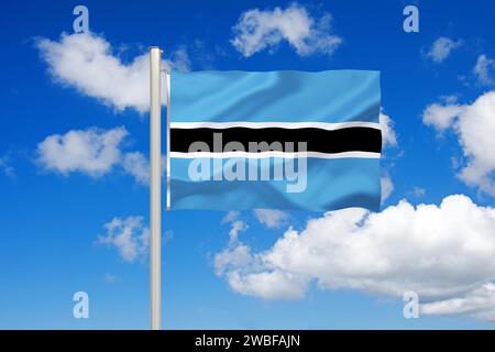 Cloud formation (cumulus), blue sky with low clouds, North Rhine ...
