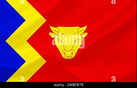 The flag of Birmingham, Great Britain, Studio Stock Photo - Alamy
