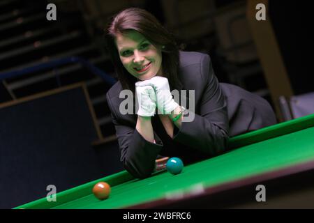 Michaela Tabb, professional snooker & pool referee Stock Photo - Alamy