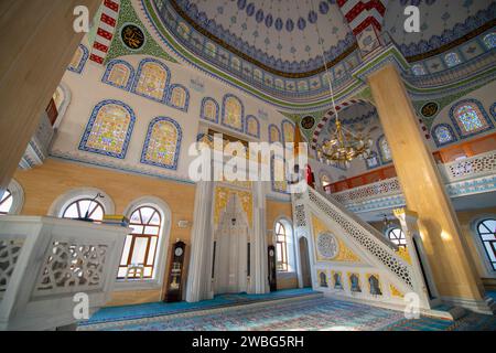 Interior of Kilyos Merkez Camii Mosque in historic town center of ...