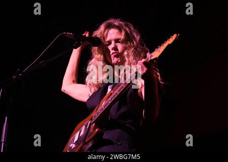 The singer Christina Rosenvinge performs during the concert at the ...