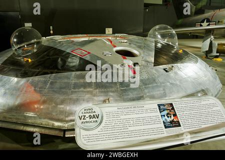Avro Canada VZ-9AV Avrocar. The round shape gave it the appearance of a ...
