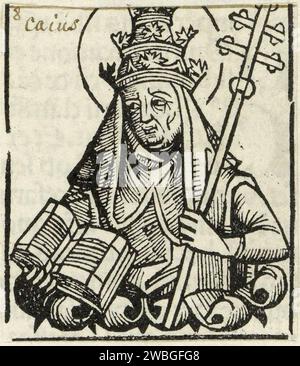 An 1580 engraving of Pope Eutychian who was pontiff from AD274-AD283 ...