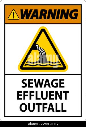 Water Safety Sign Warning - Sewage Effluent Outfall Stock Vector Image ...